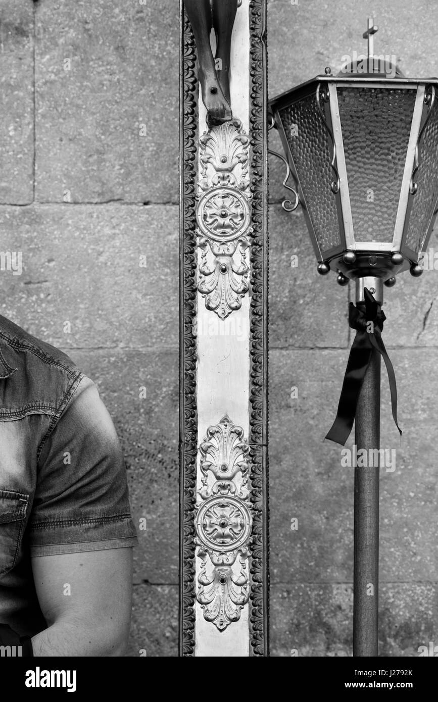 Good friday procession christ Black and White Stock Photos & Images - Alamy