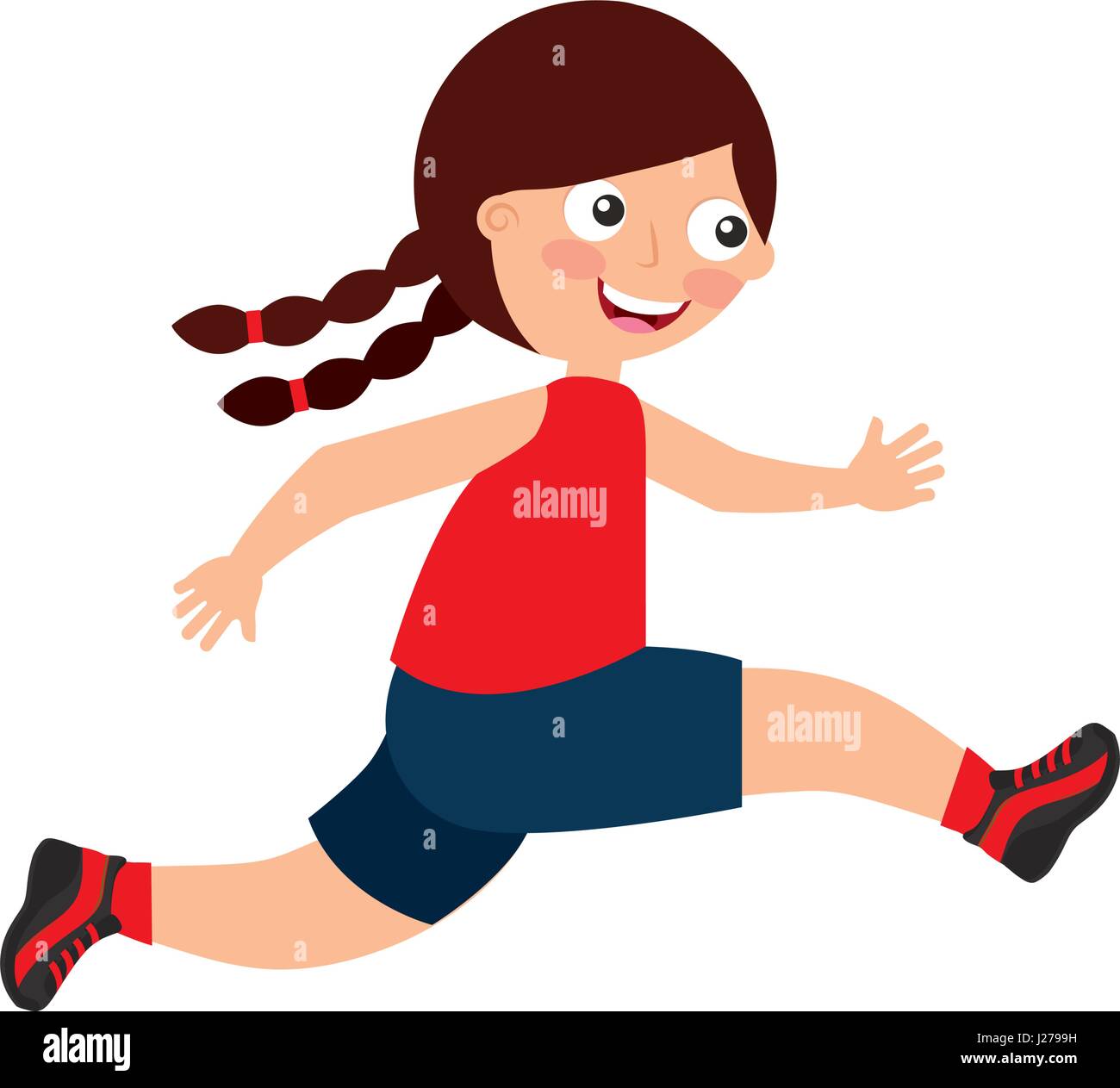 little kid running icon Stock Vector Image & Art - Alamy