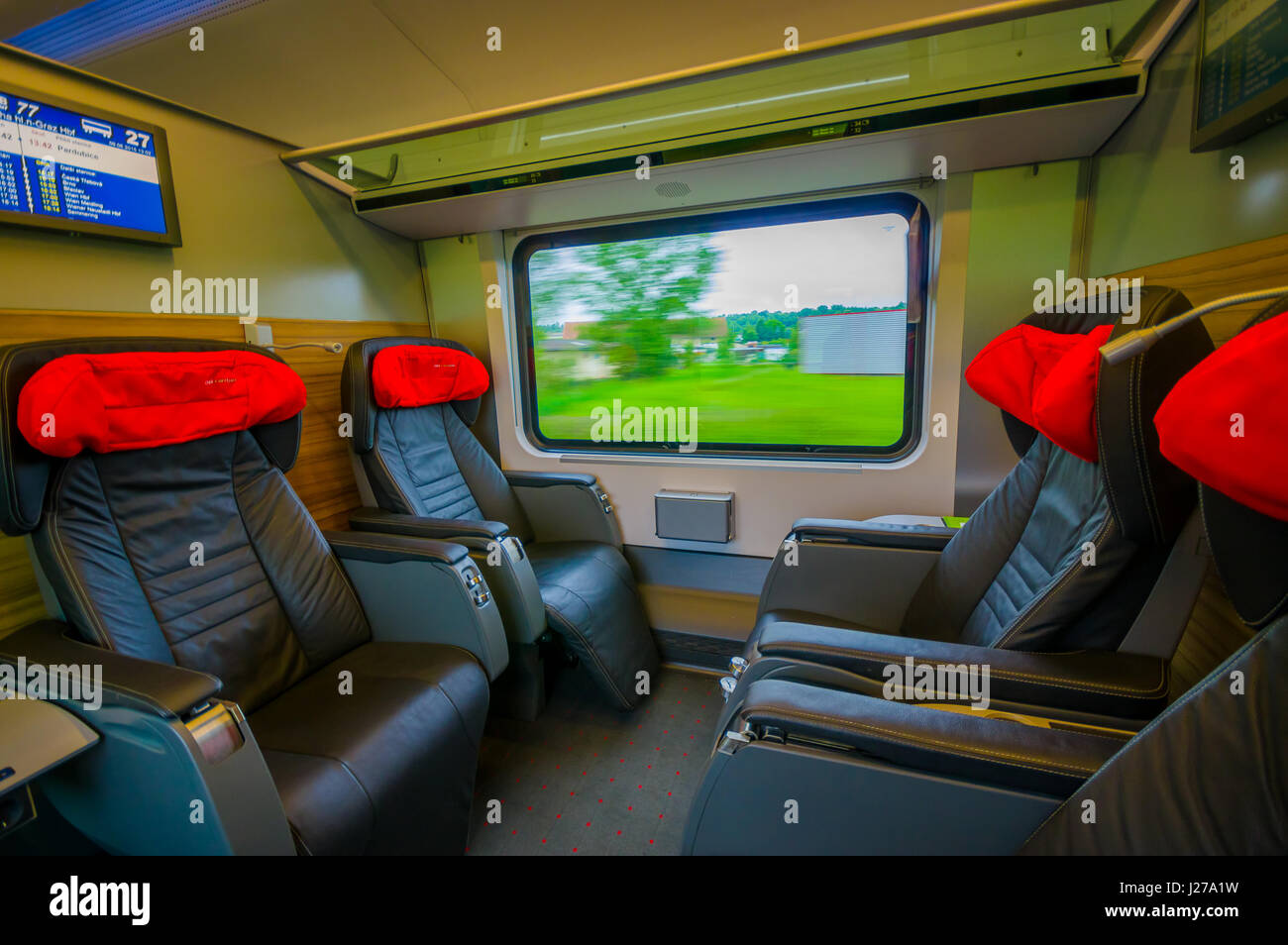 Leather seats rail historical hi-res stock photography and images - Alamy