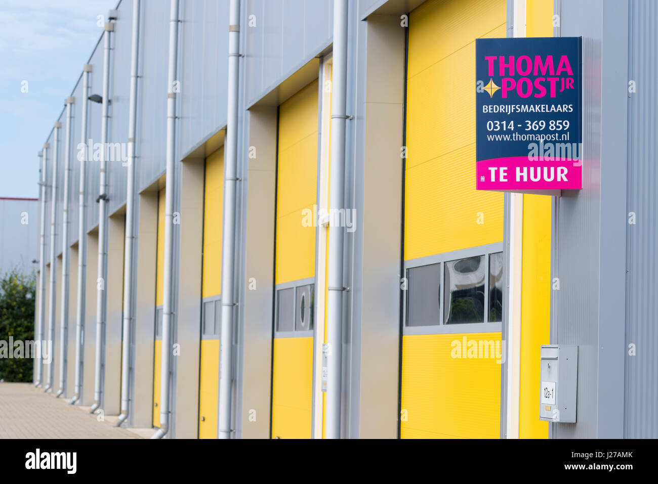 Roller shutter door sign hi-res stock photography and images - Alamy
