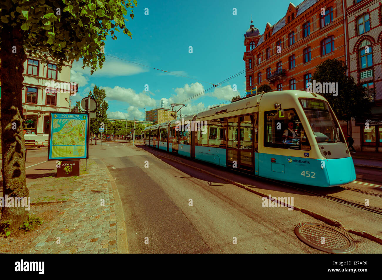 Modern tram servicde in downtown Gothenburg Stock Photo - Alamy