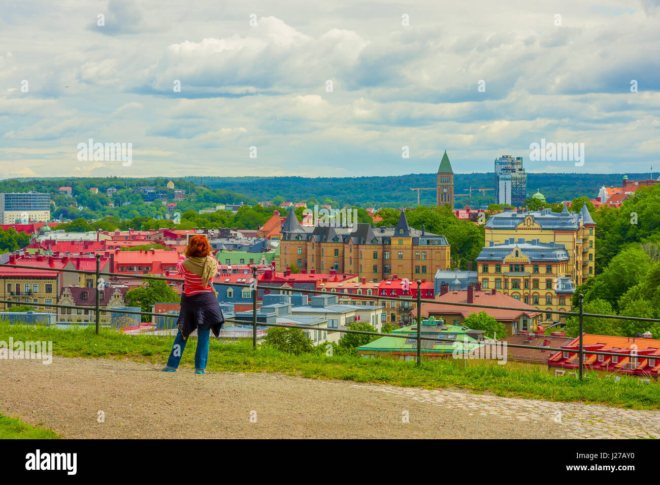 Aerial view of downtown Gothenburg Stock Photo - Alamy