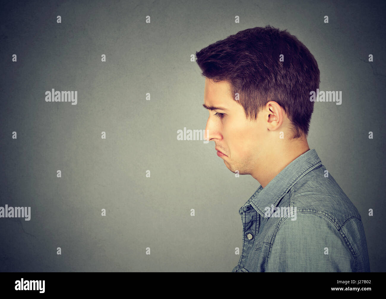 portrait of a sad man Stock Photo - Alamy