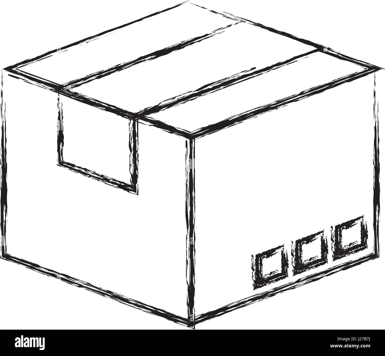 carton box packing icon Stock Vector Image & Art - Alamy