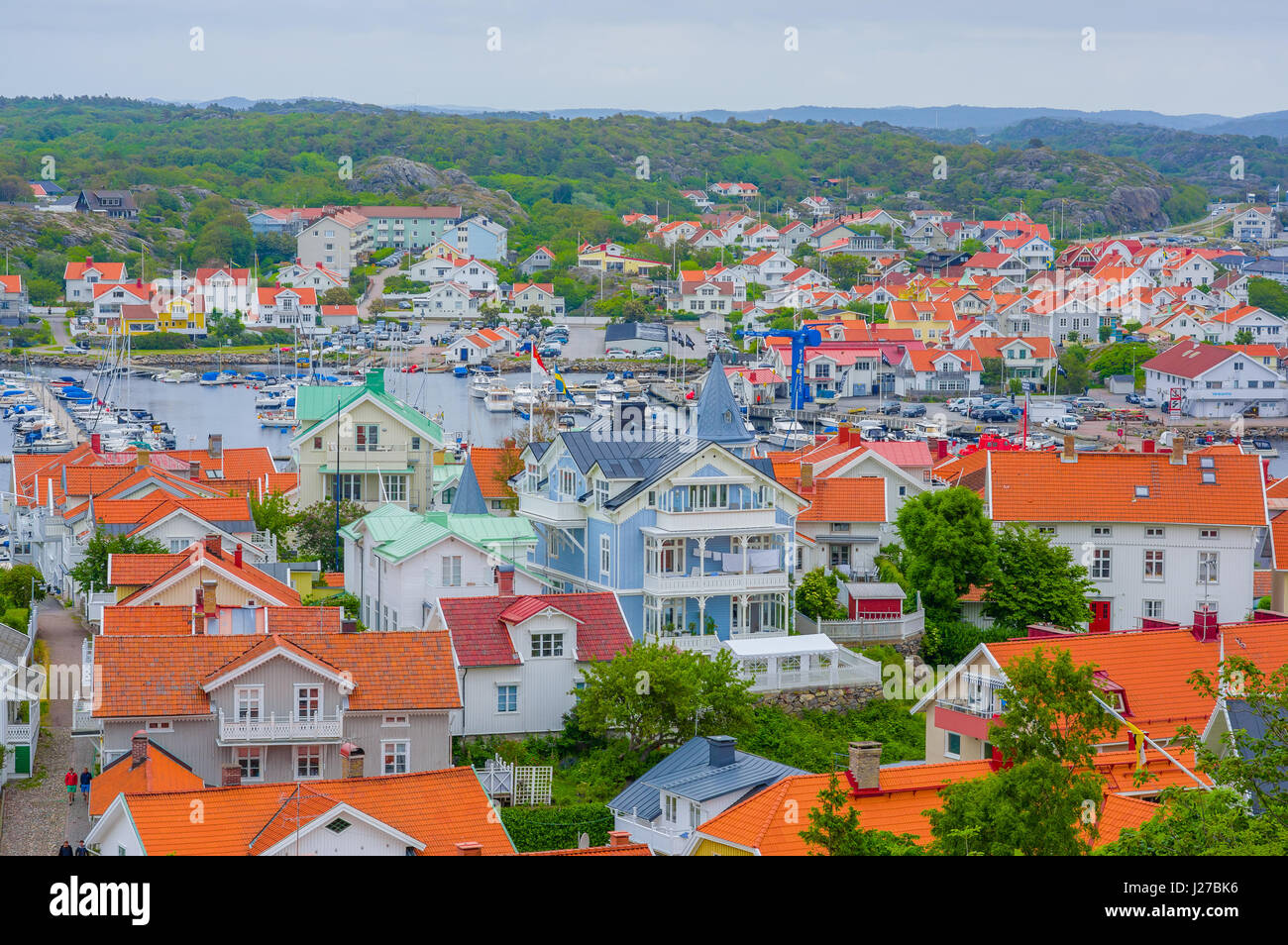 Marstrand, picturesque and popular sailing island in Sweden Stock Photo ...