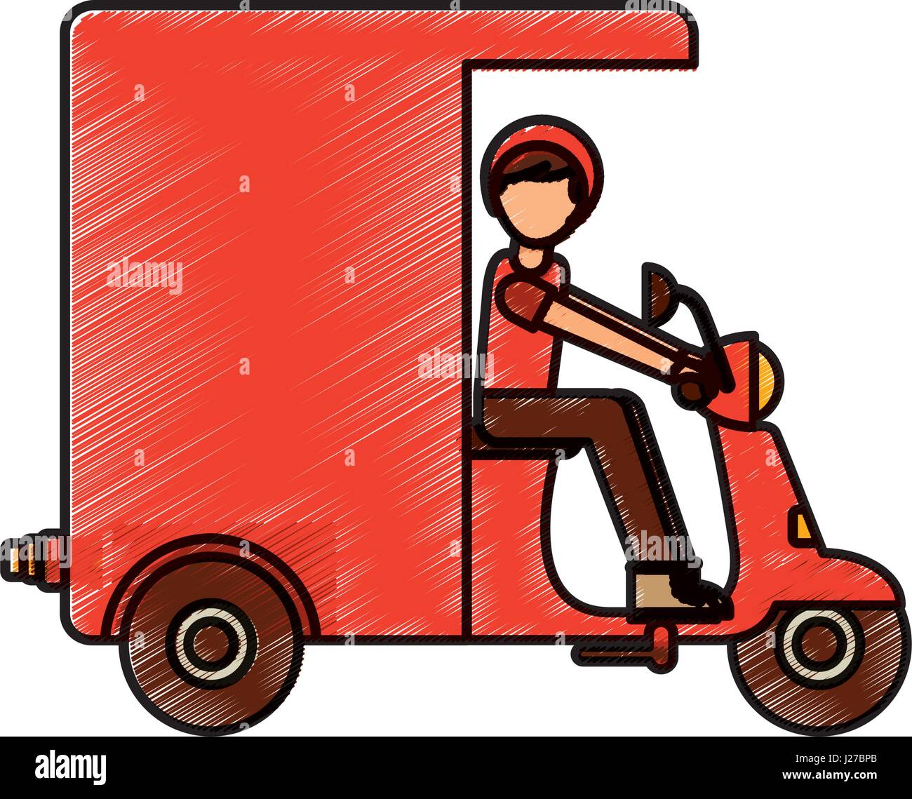 motorcycle delivery vehicle icon Stock Vector Image & Art - Alamy