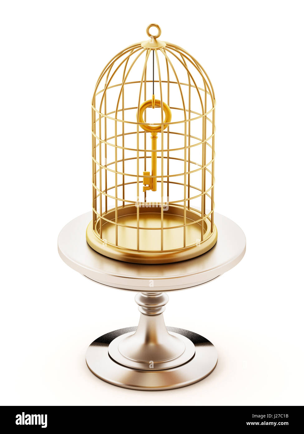 Vintage golden birdcage hi-res stock photography and images - Alamy