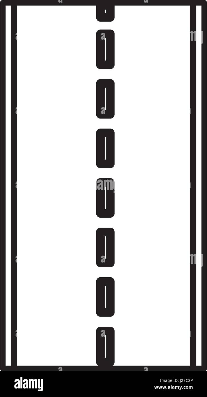 Straight road isolated icon Stock Vector Image & Art - Alamy