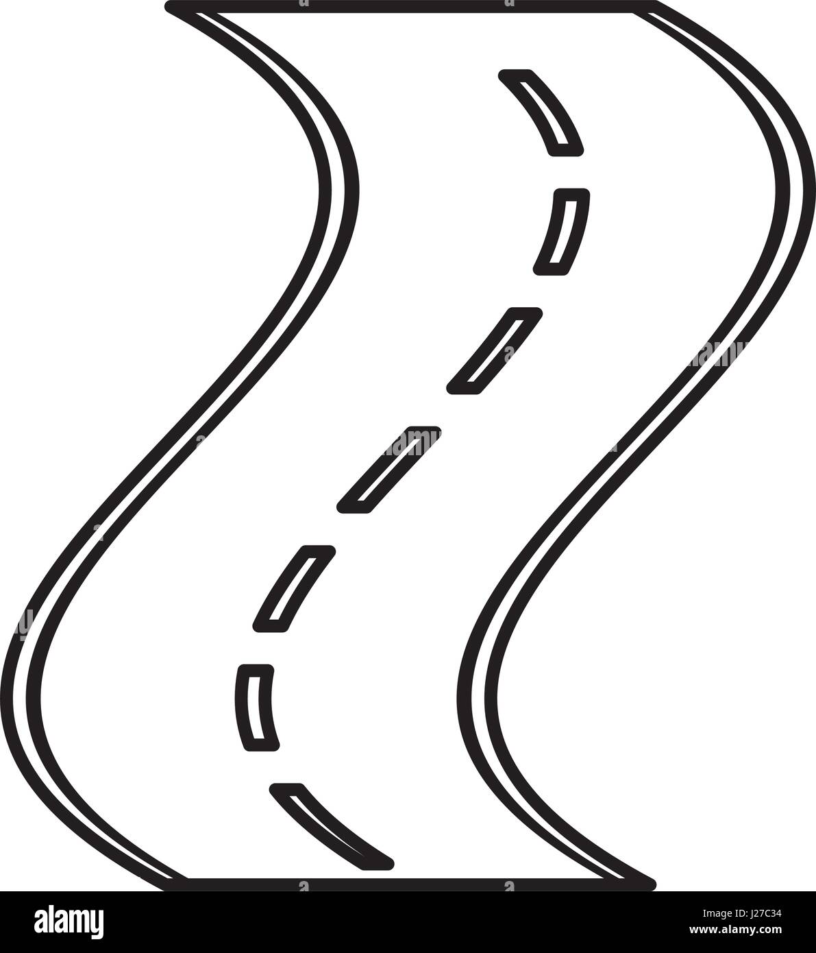 curve road isolated icon Stock Vector Image & Art - Alamy