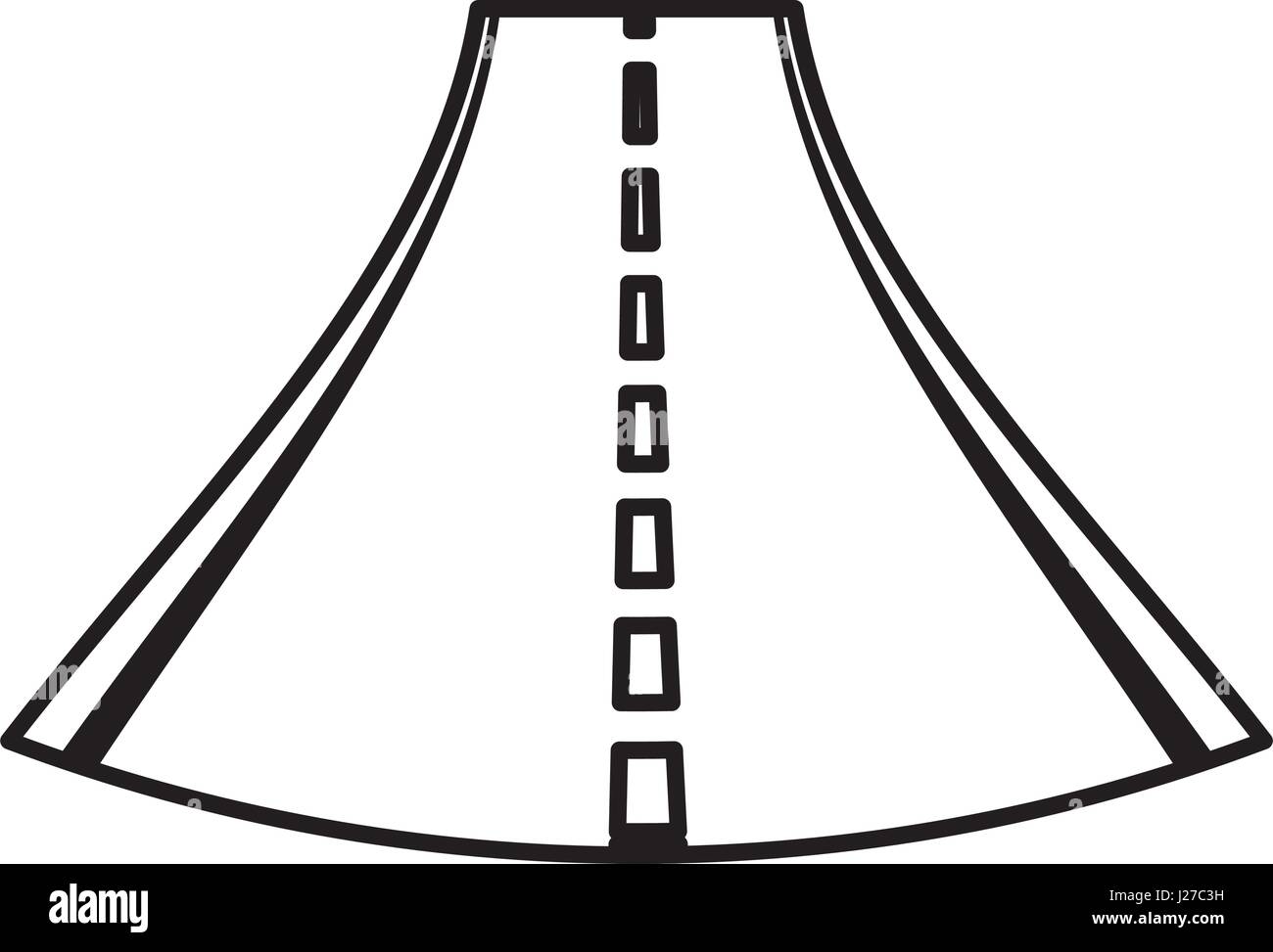 Straight road isolated icon Stock Vector Image & Art - Alamy