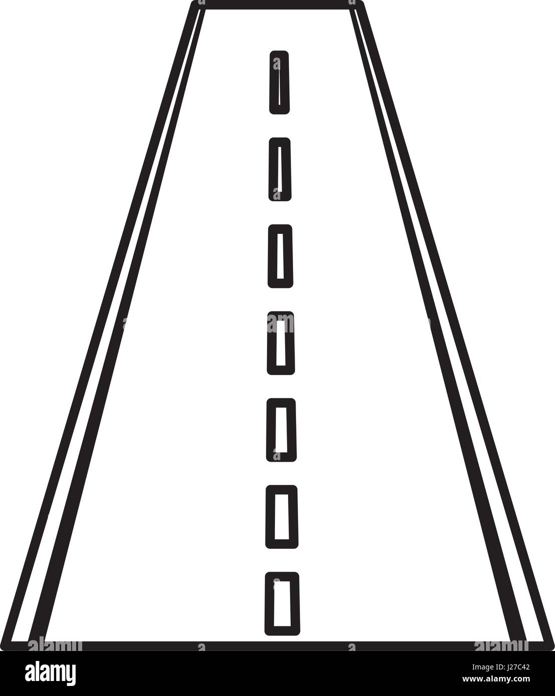 Straight road isolated icon Stock Vector Image & Art - Alamy