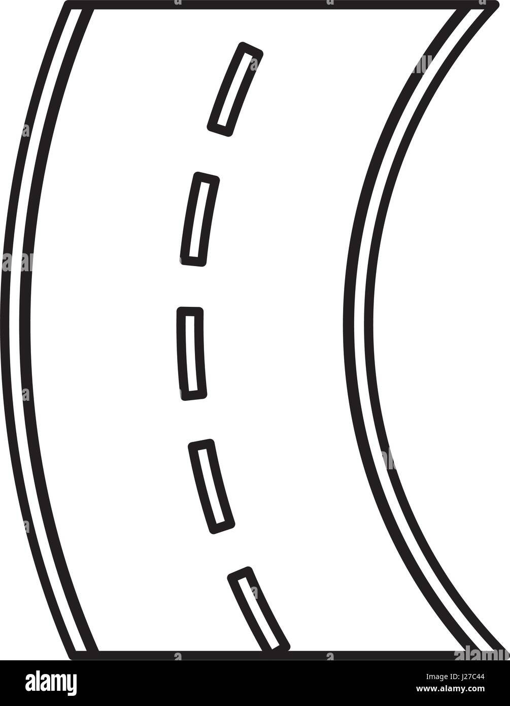 curve road isolated icon Stock Vector Image & Art - Alamy