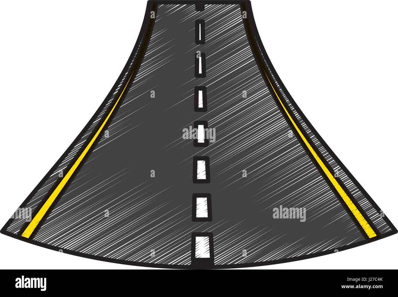 Straight road isolated icon Stock Vector Image & Art - Alamy