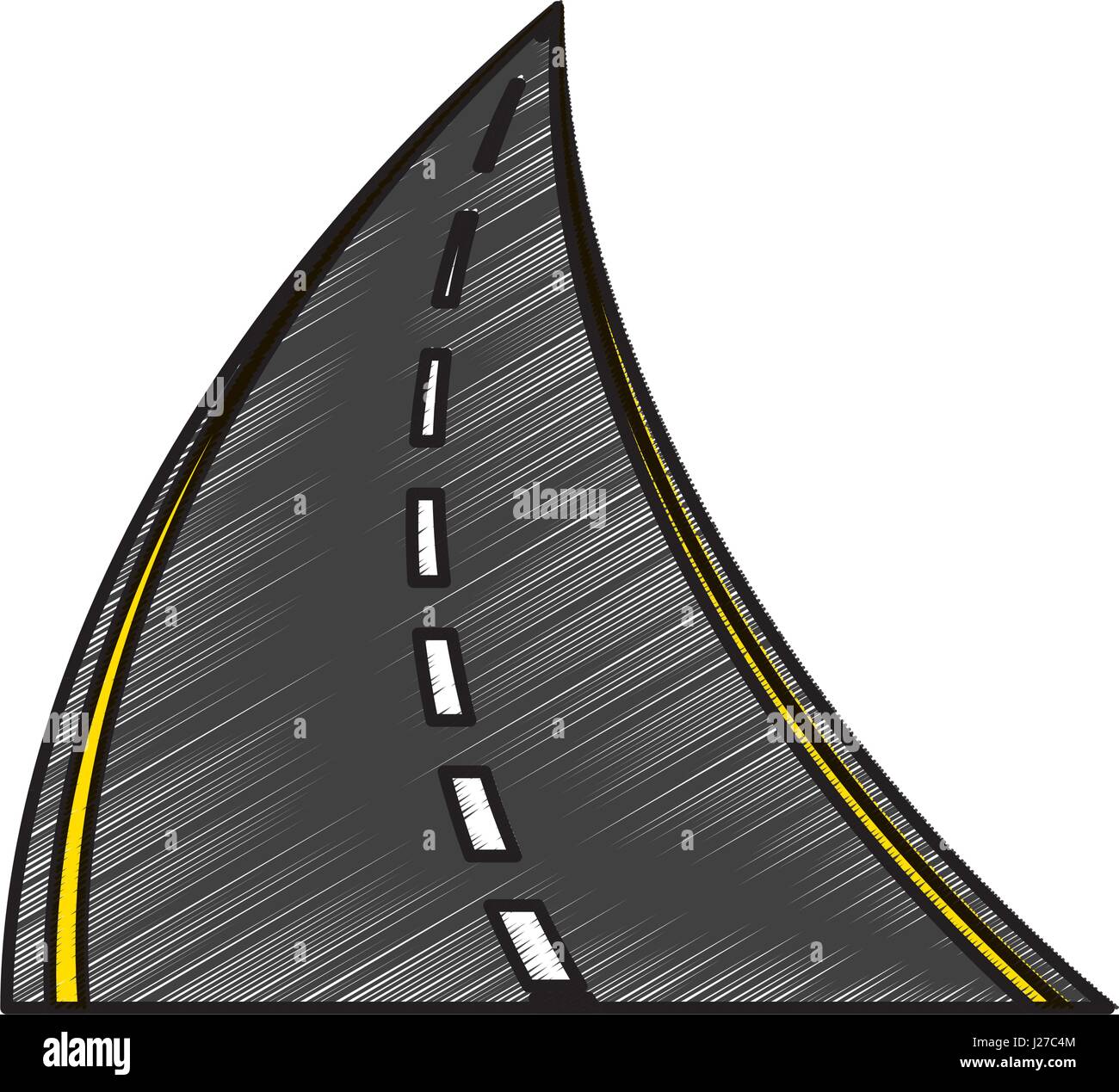Straight road isolated icon Stock Vector Image & Art - Alamy