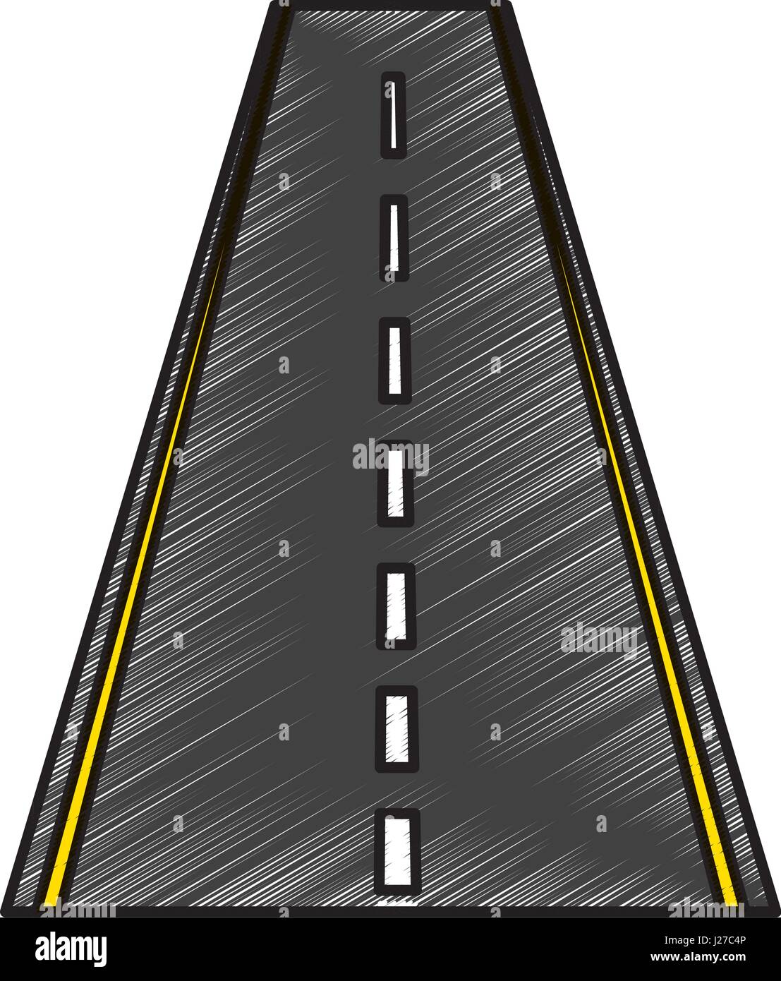 Straight road isolated icon Stock Vector Image & Art - Alamy