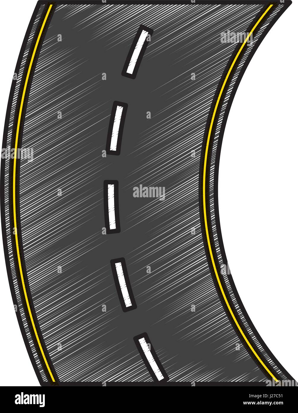 curve road isolated icon Stock Vector Image & Art - Alamy