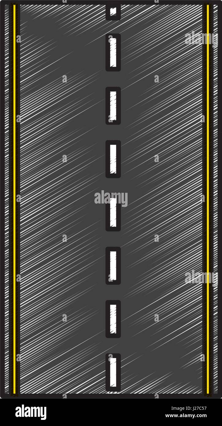 Straight road isolated icon Stock Vector Image & Art - Alamy