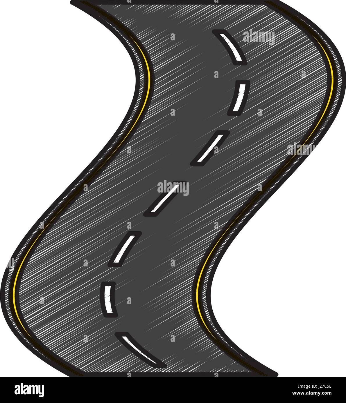 curve road isolated icon Stock Vector Image & Art - Alamy