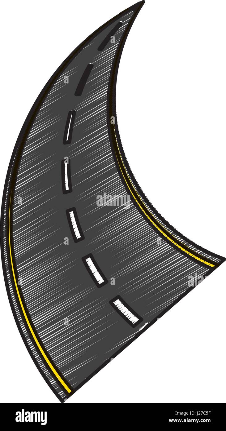 curve road isolated icon Stock Vector Image & Art - Alamy