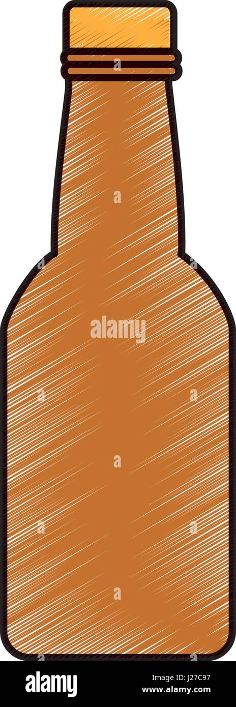 Fresh beer foam in bottle Stock Vector Images - Alamy