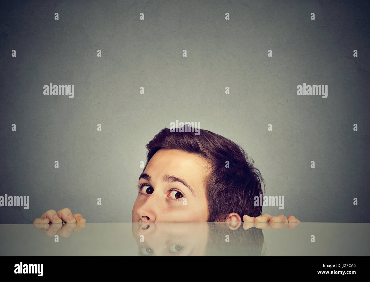 Man under desk hi-res stock photography and images - Alamy