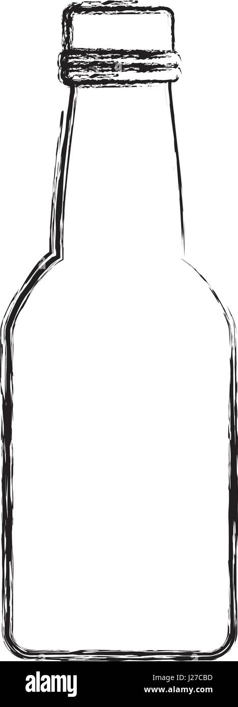 Fresh beer foam in bottle Stock Vector Images - Alamy