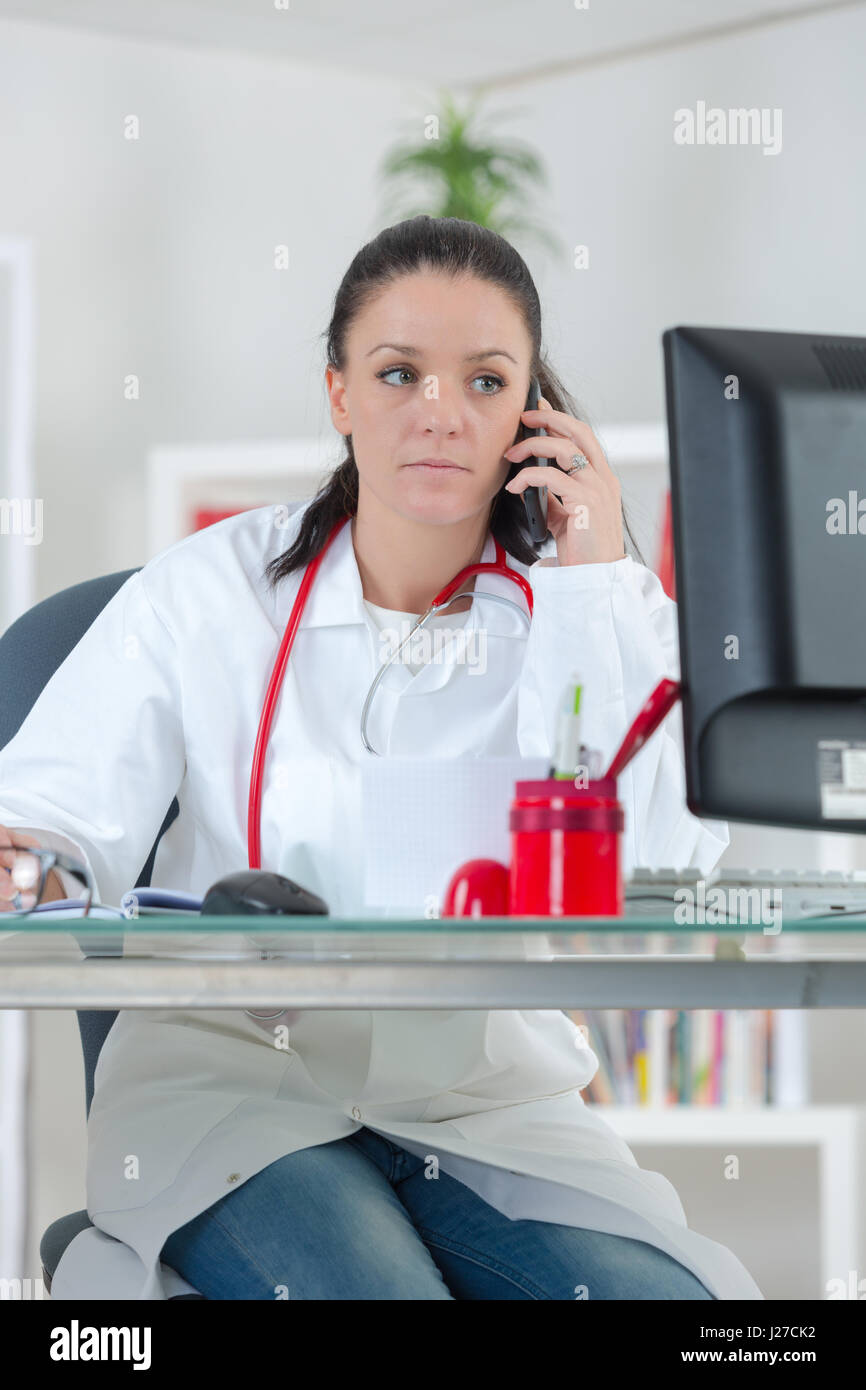 calling the client Stock Photo - Alamy