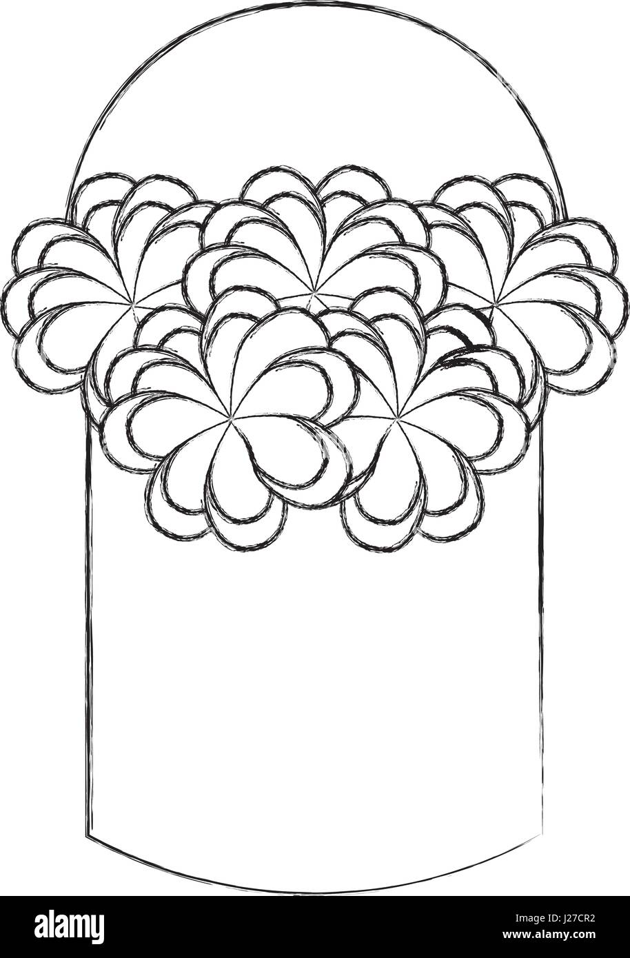 metal mason jar with flowers isolated icon Stock Vector Image & Art - Alamy