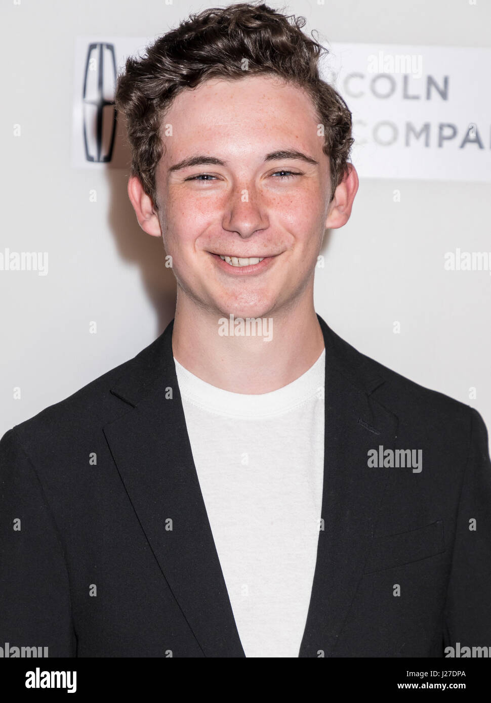 New York, USA. 24th Apr, 2017. Actor Richard Seamus Davey-Fitzpatrick ...