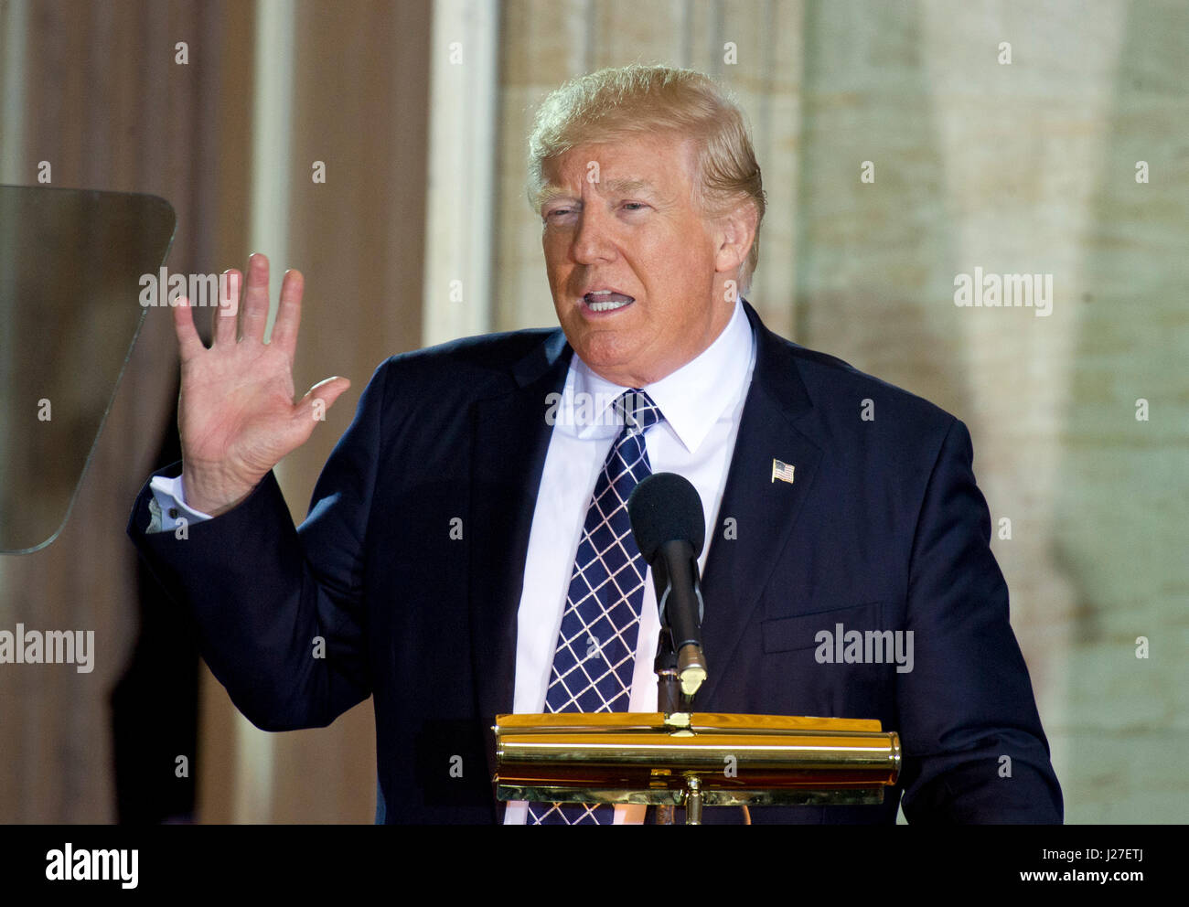Washington, USA. 25th Apr, 2017. United States President Donald J ...