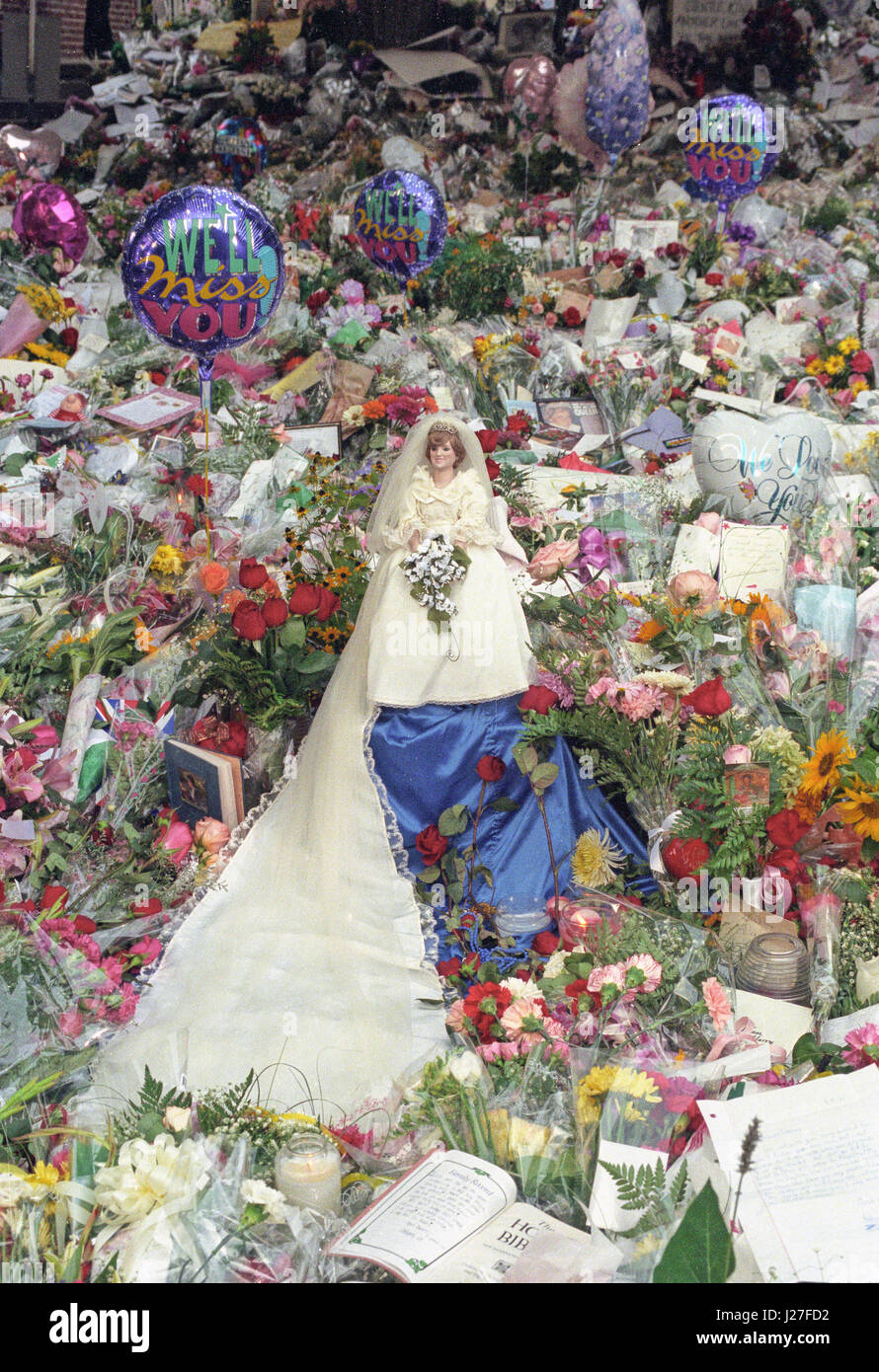 Princess Diana Bride Doll, with its long veil, stands royally among the ...