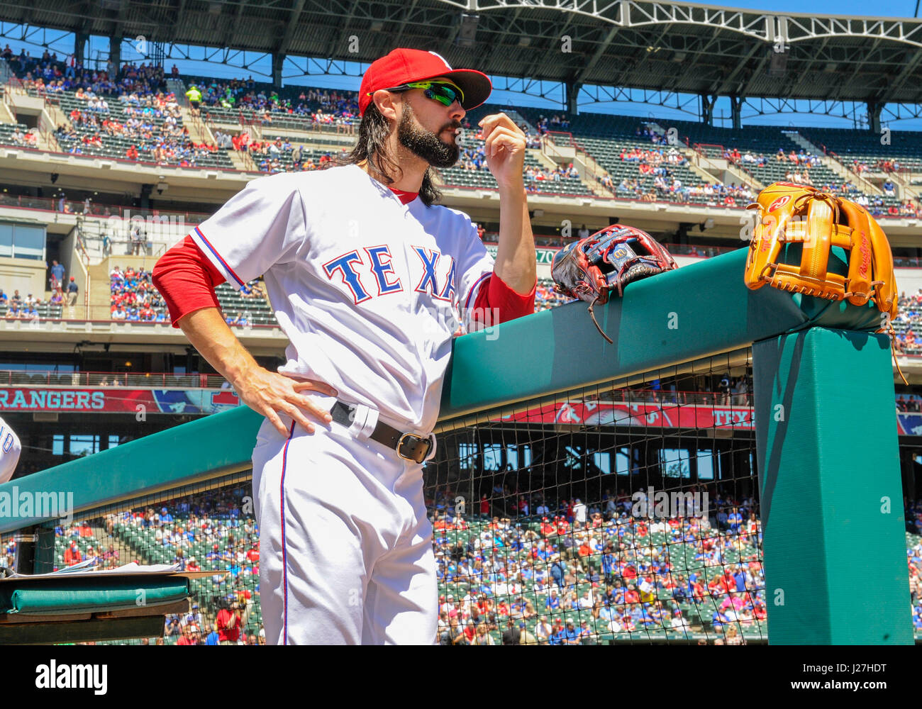 APR 23, 2017: Texas Rangers relief pitcher Tony Barnette #43 during an ...