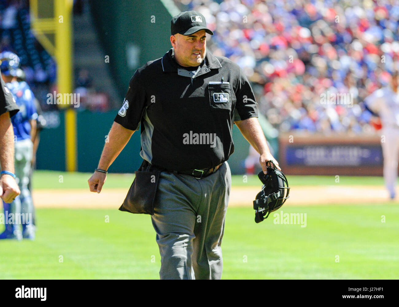 APR 23, 2017: MLB umpire Eric Cooper #56 during an MLB game between the ...
