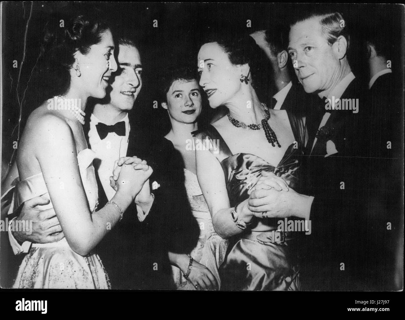 Jan. 21, 1950 - King Pierre of Yugoslavia & Queen Alexandra & Duchess ...