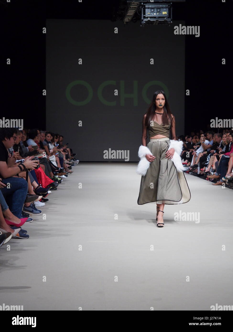 Lima, Peru. 25th Apr, 2017. Oscar Chunga´s design in the Lima Fashion ...