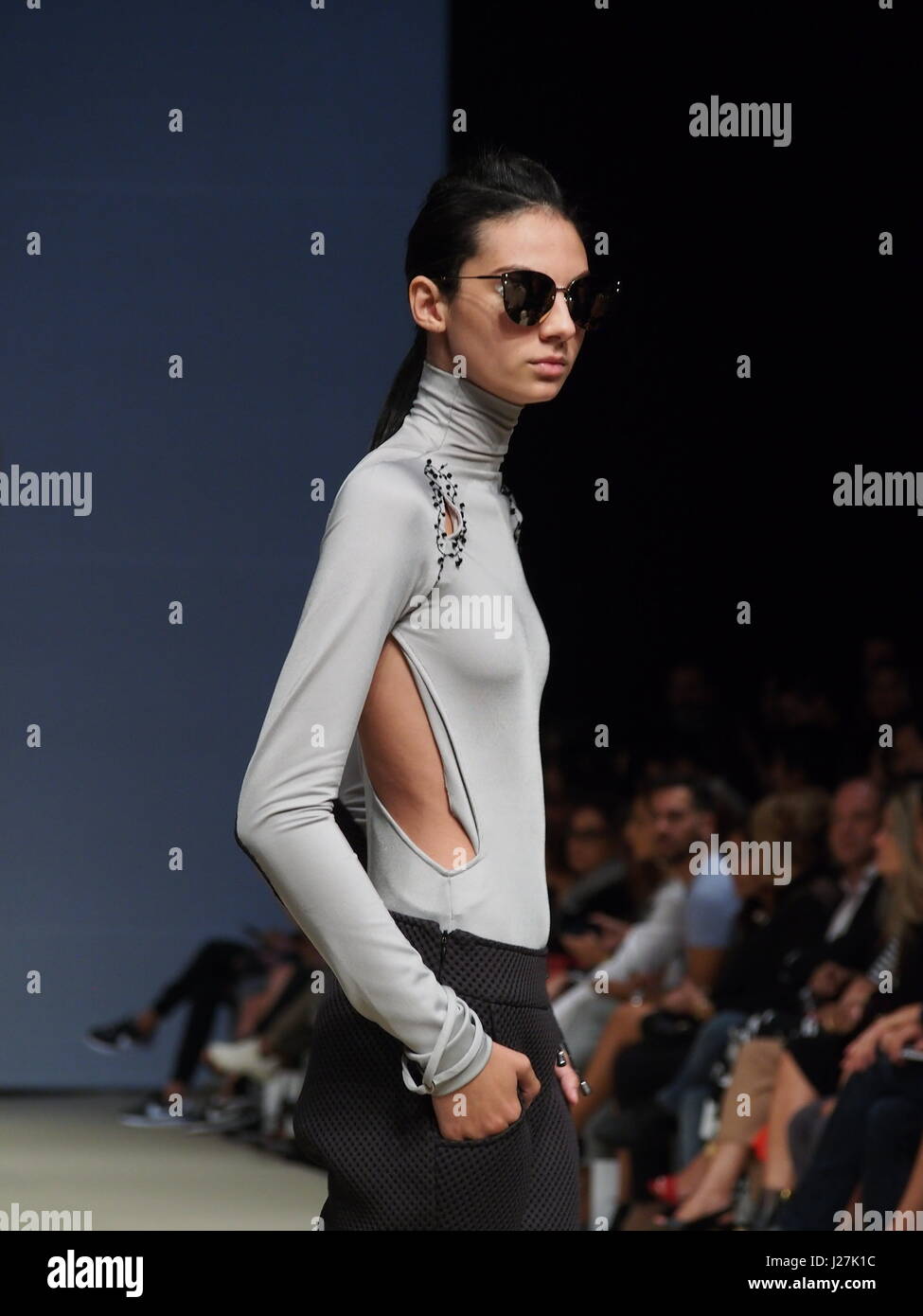 Lima, Peru. 25th Apr, 2017. Den Tavara´s design in the Lima Fashion ...