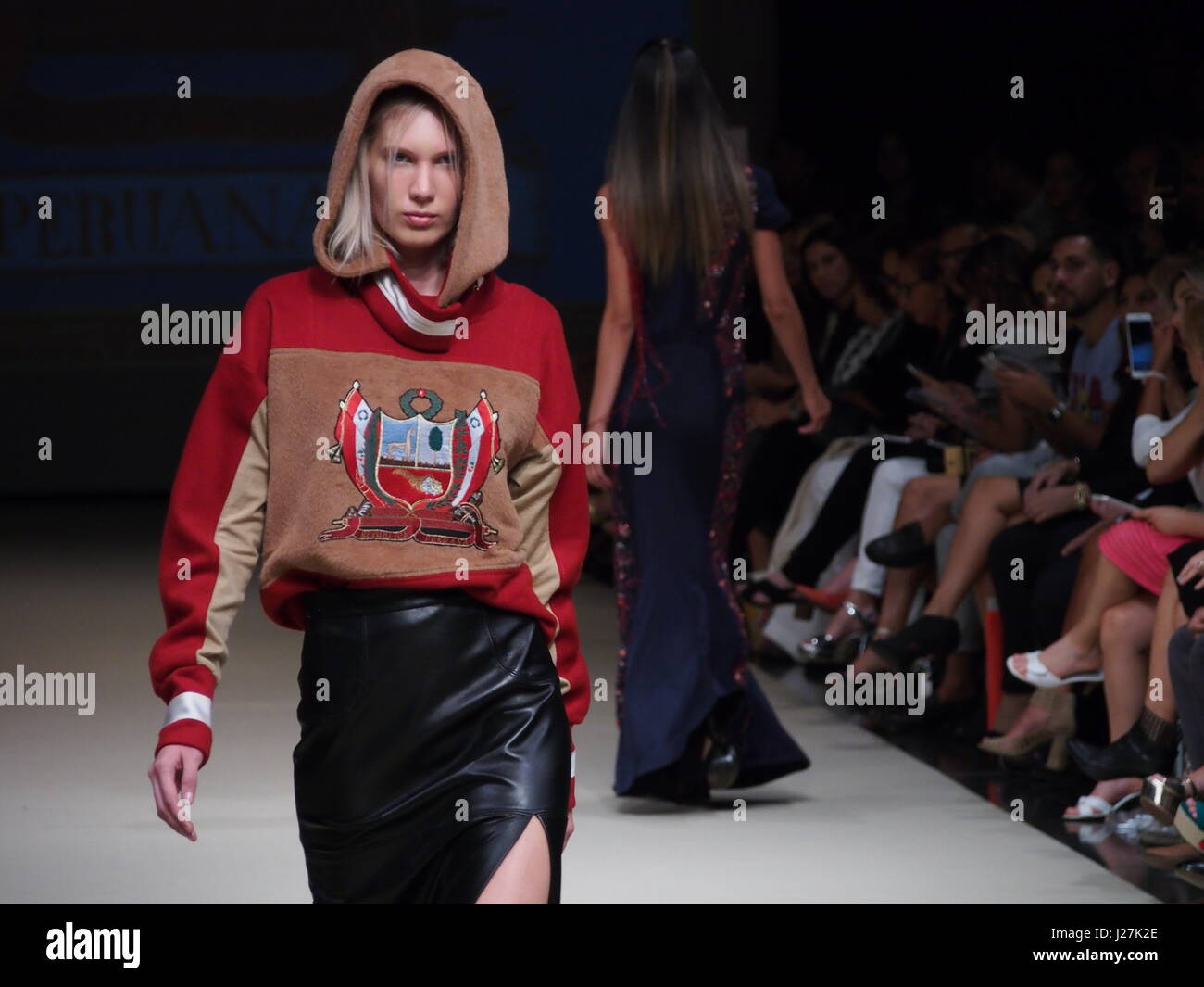 Lima, Peru. 25th Apr, 2017. Ani Alvarez Calderon's design in the Lima ...