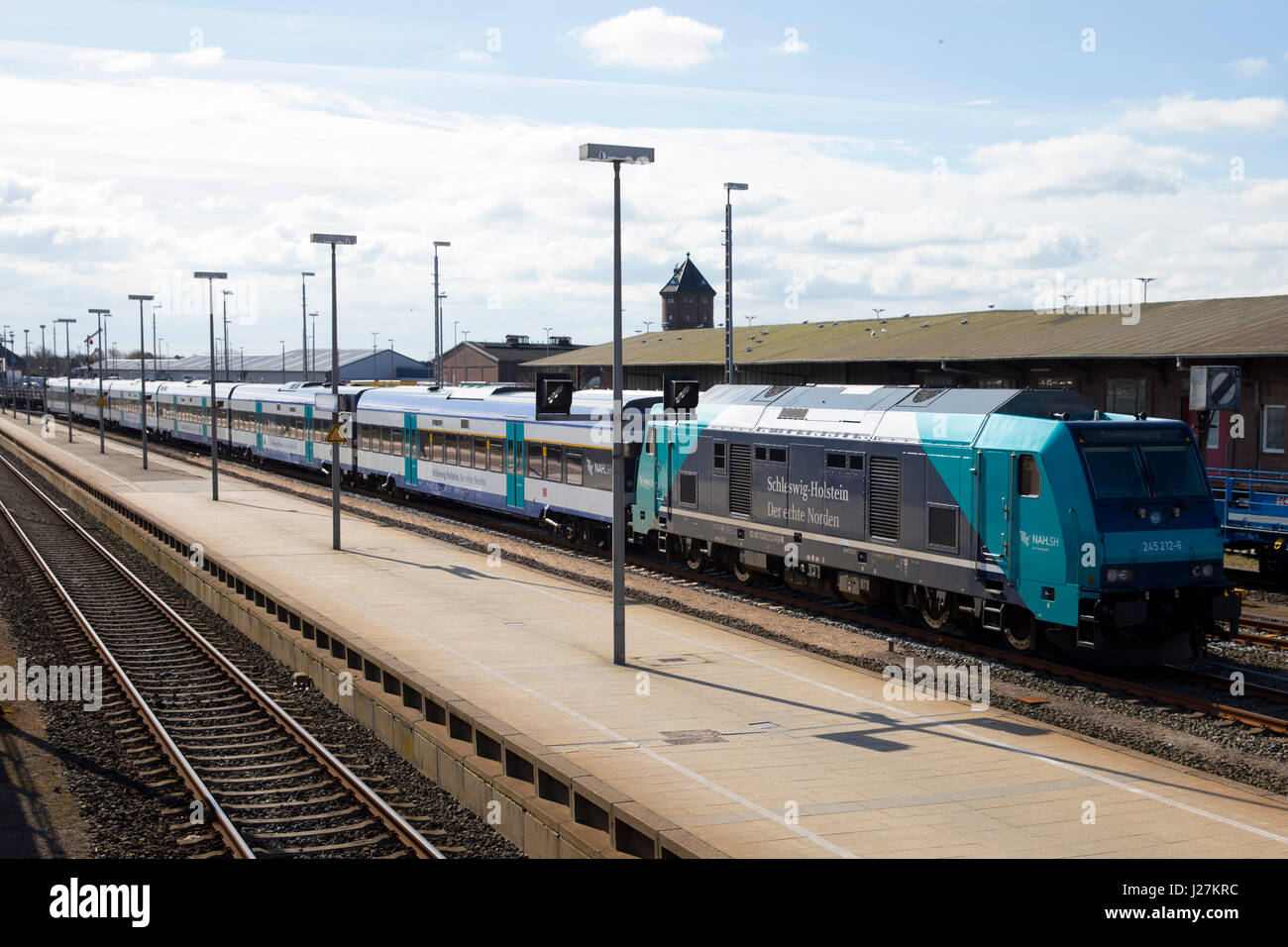 A regional train of the regional public transport association Schleswig ...