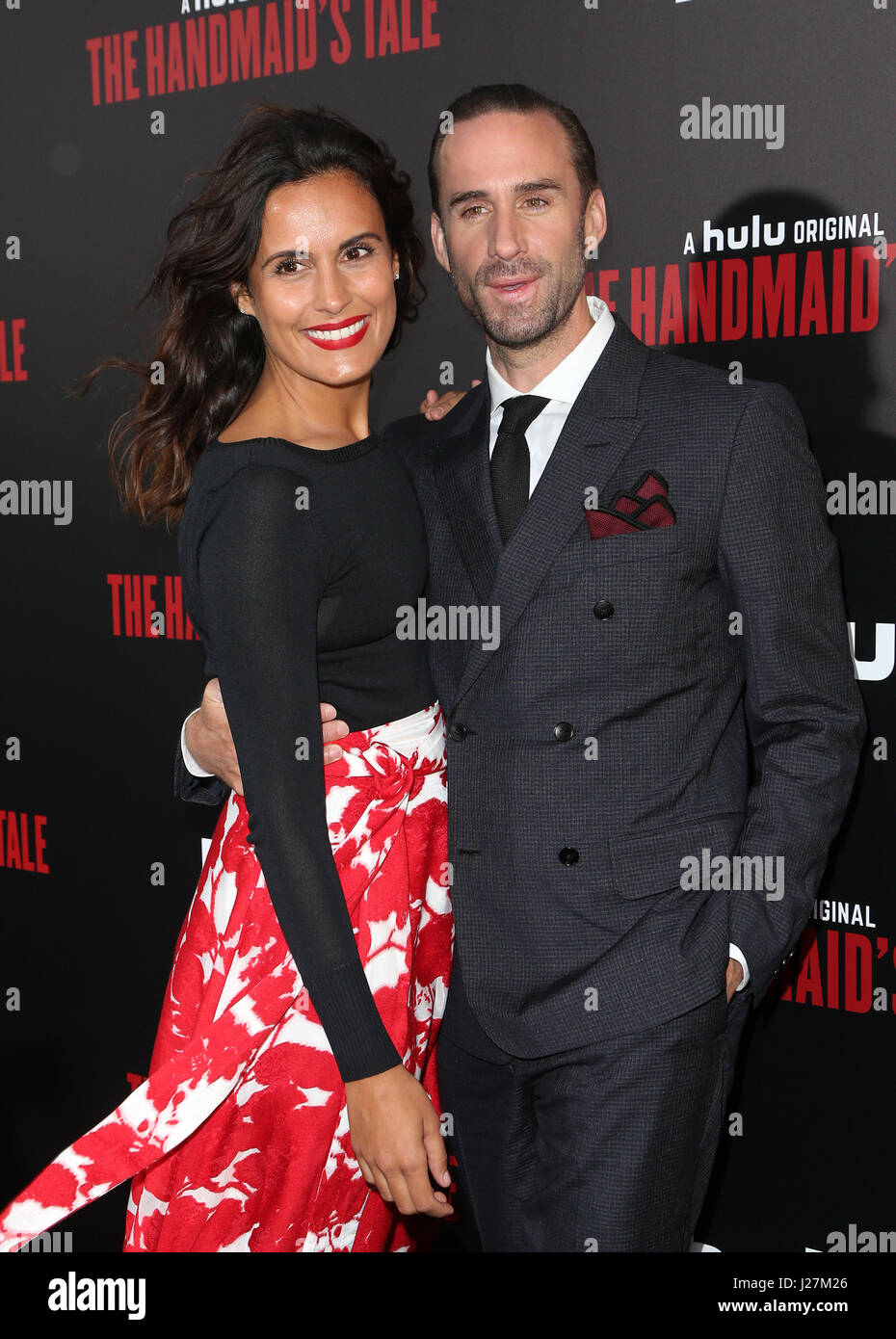 Hollywood, USA. 25th Apr, 2017. Joseph Fiennes, Maria Dolores Dieguez ...