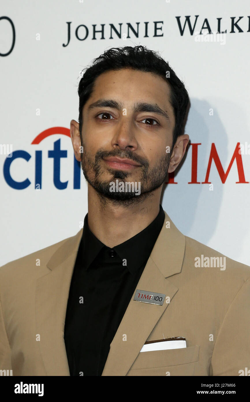 New York, USA. 25th April, 2017. Actor Riz Ahmed attends the Time 100 ...