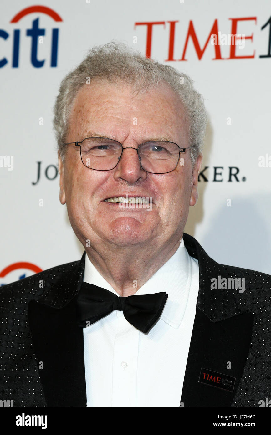New York, USA. 25th April, 2017. Sir Howard Stringer attends the Time ...