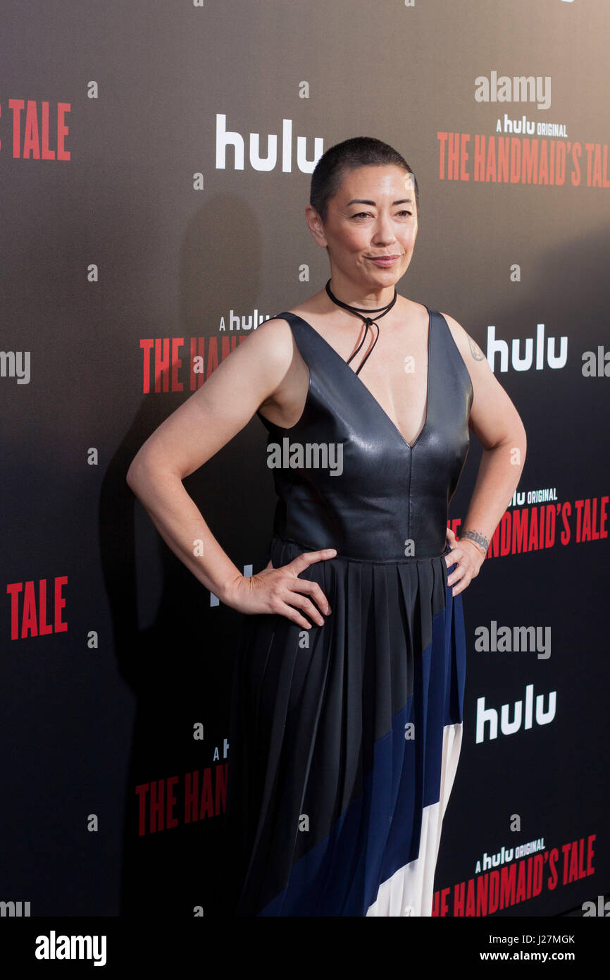 Los Angeles, USA. 25th Apr, 2017. Ane Crabtree arrives at Hulu's The ...