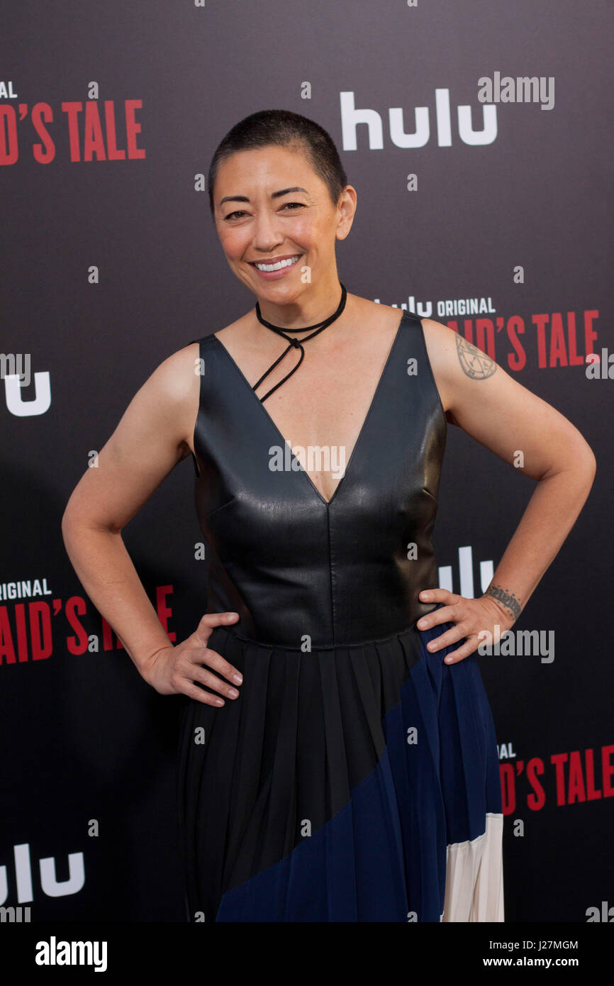 Los Angeles, USA. 25th Apr, 2017. Ane Crabtree arrives at Hulu's The ...