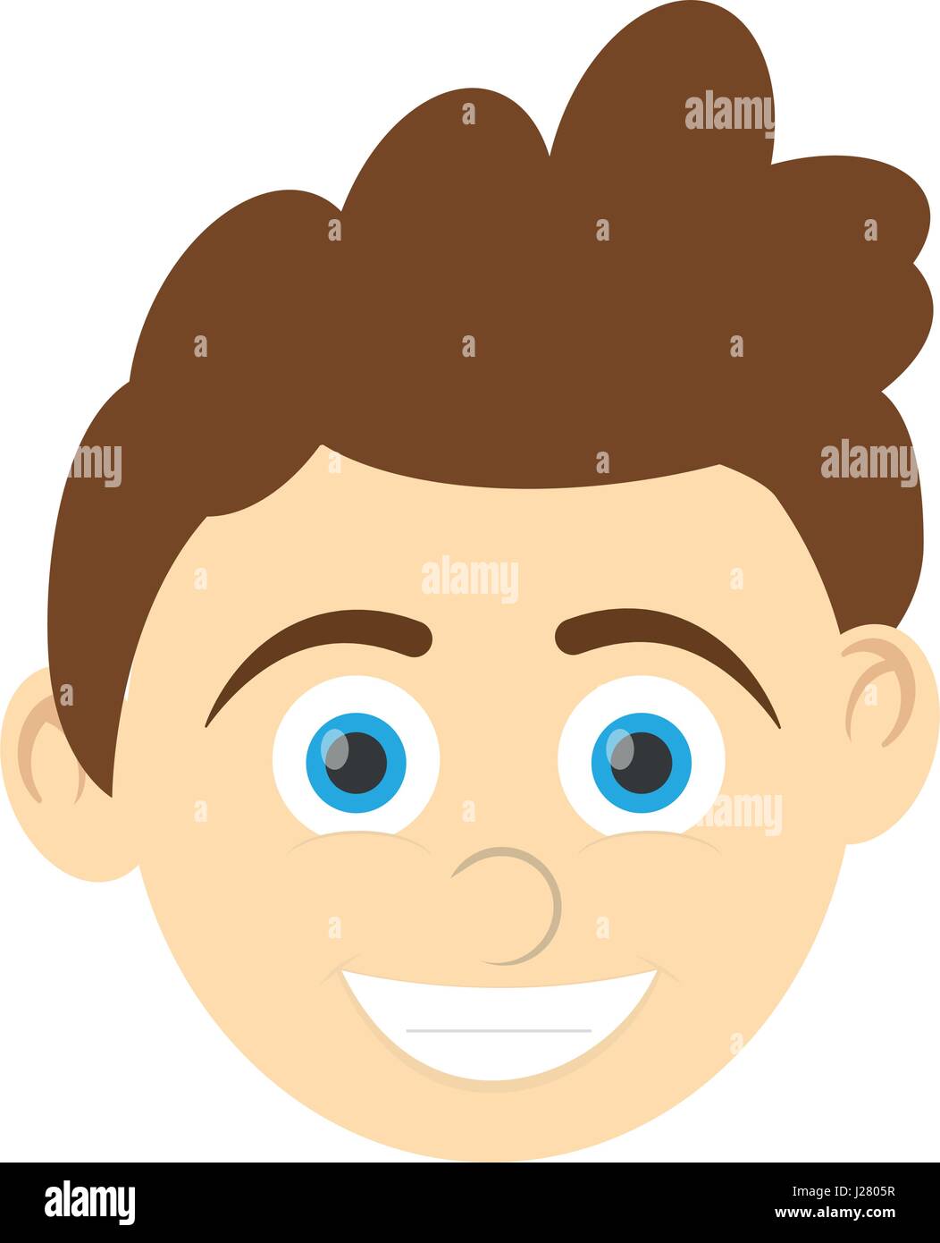 happy smiling boy icon image Stock Vector Image & Art - Alamy