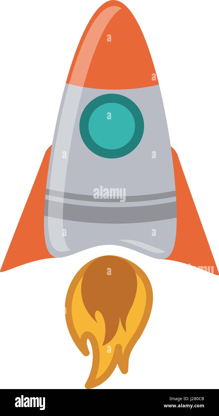 flying rocket icon image Stock Vector Image & Art - Alamy