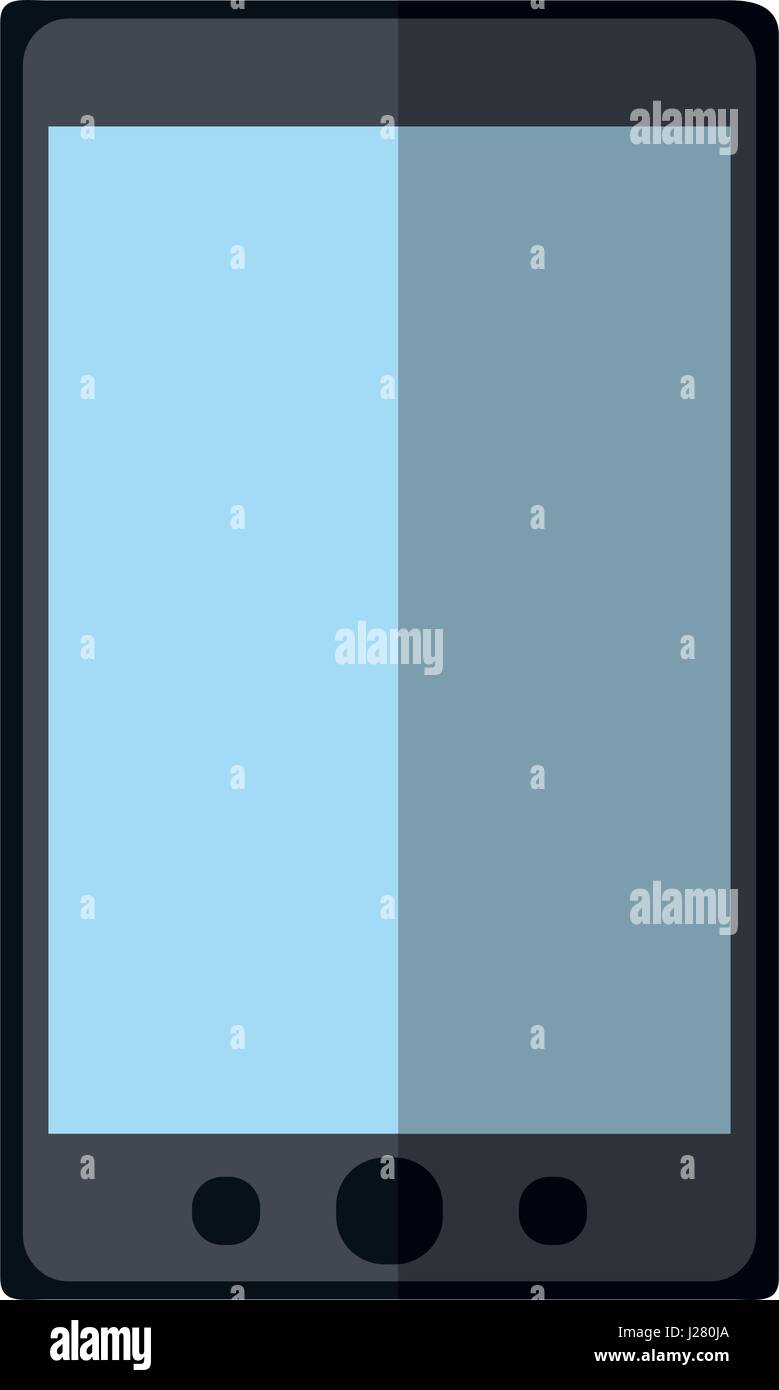 modern cellphone with blank screen icon image Stock Vector Image & Art ...