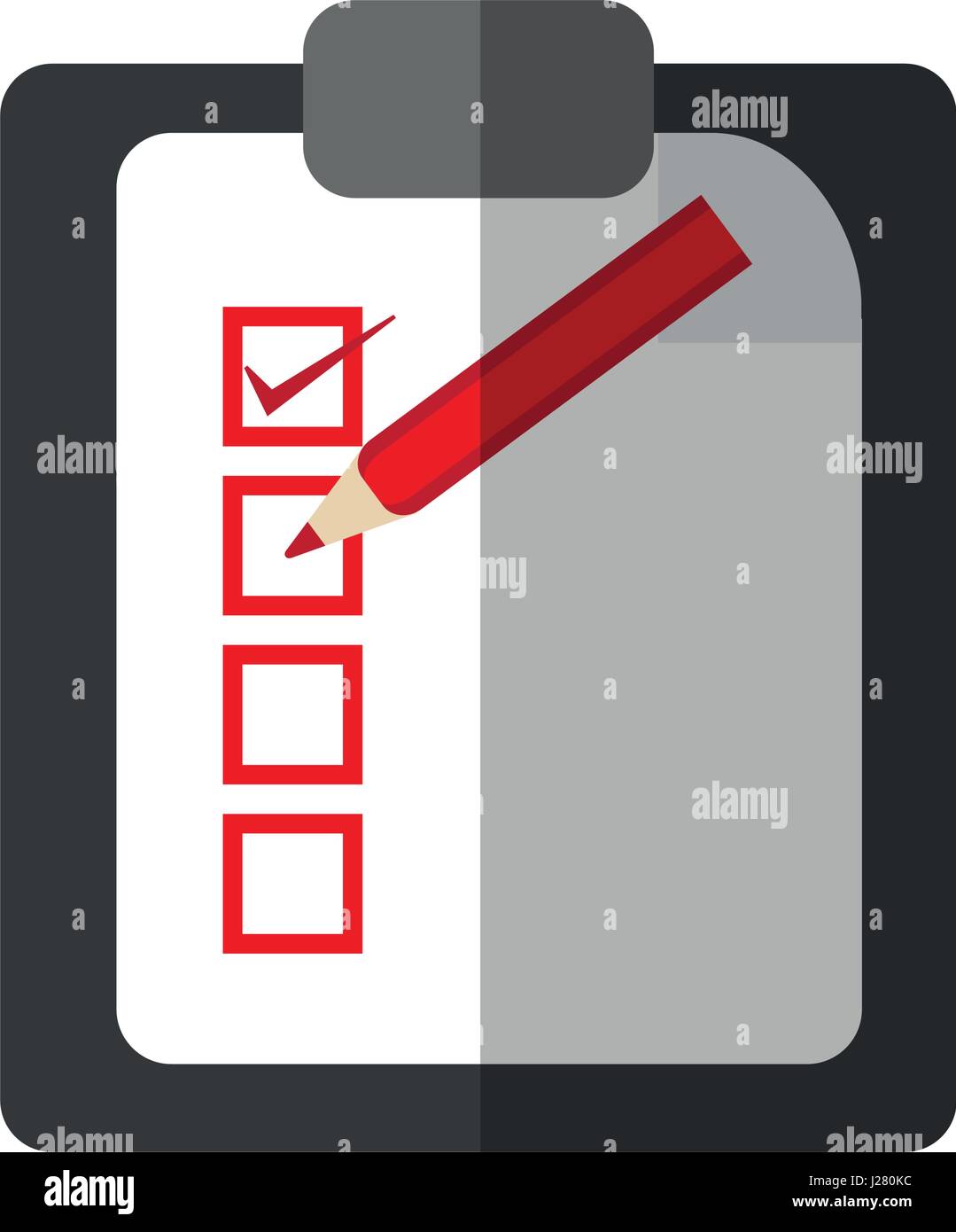 Checklist pencil icon image hi-res stock photography and images - Alamy