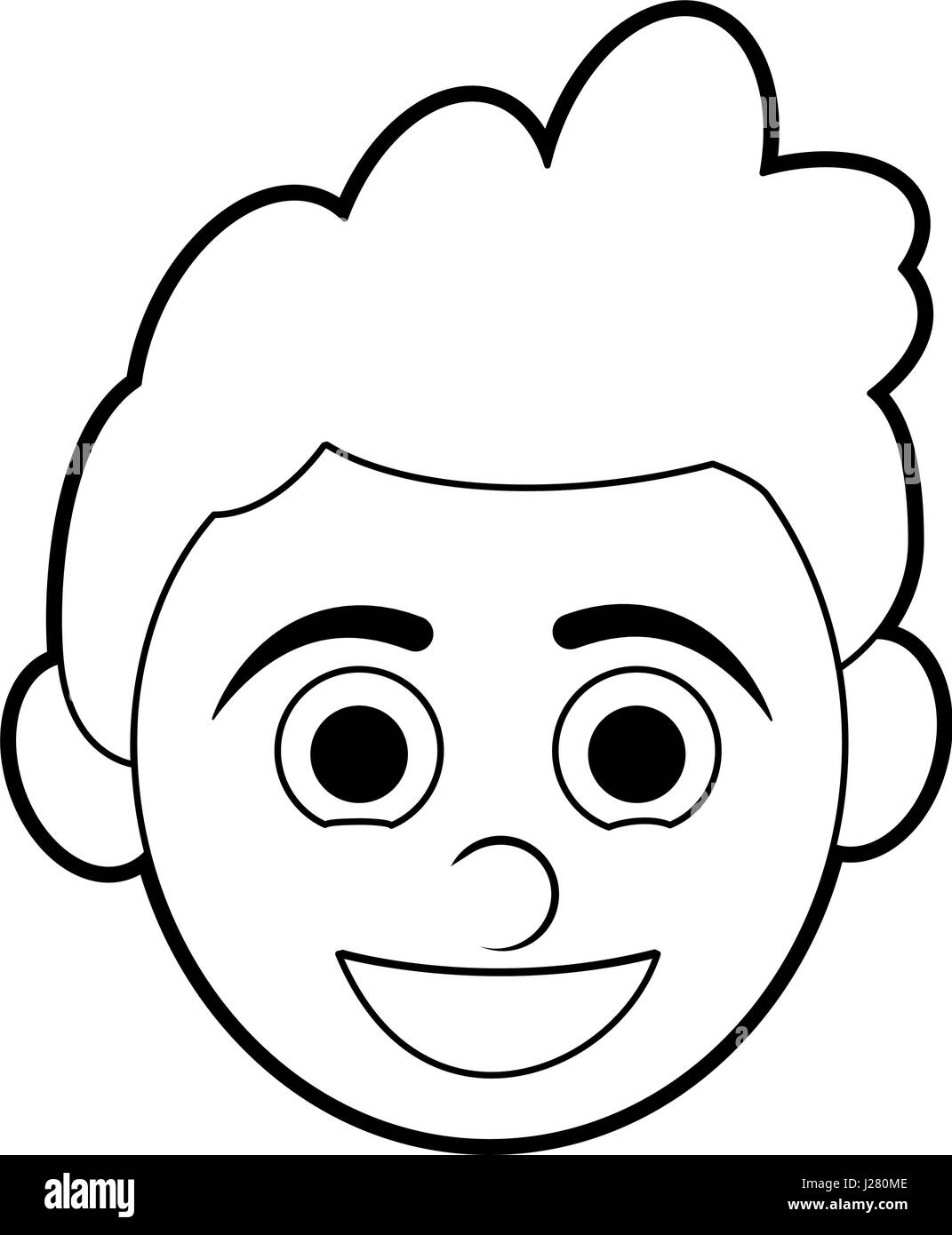 happy smiling boy icon image Stock Vector Image & Art - Alamy