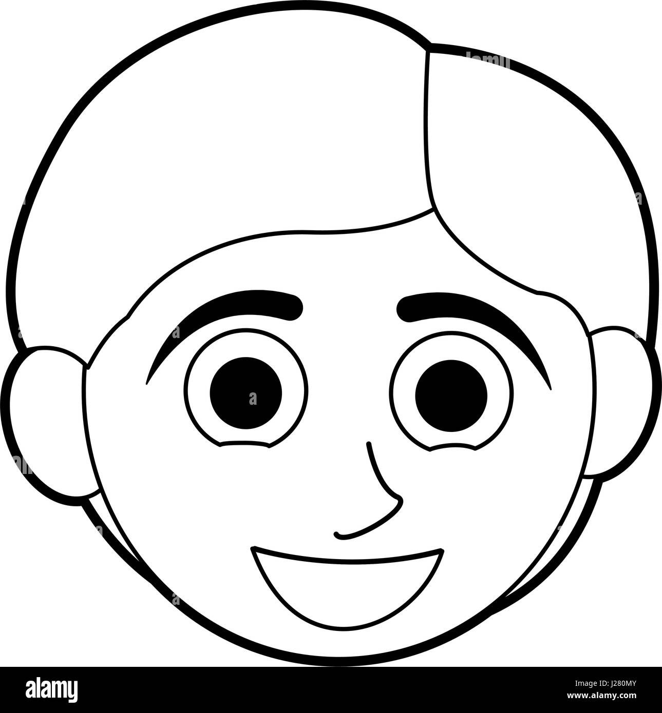 happy smiling boy icon image Stock Vector Image & Art - Alamy