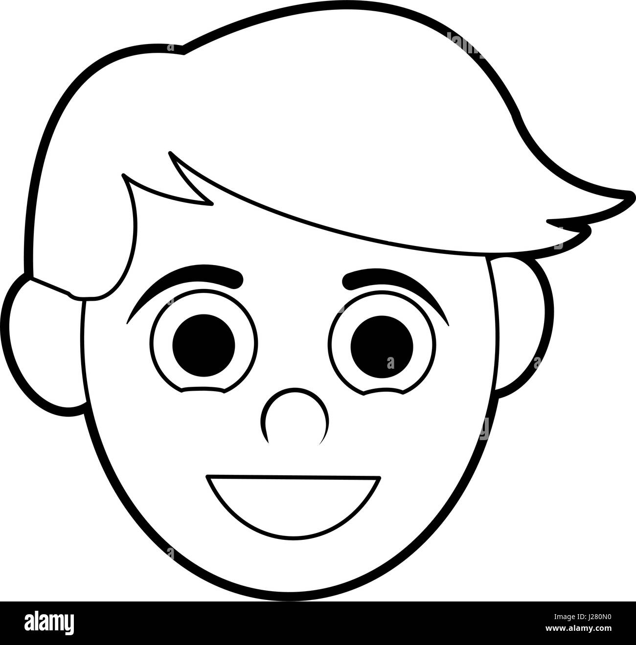 happy smiling boy icon image Stock Vector Image & Art - Alamy